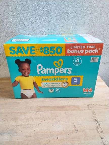PAMERS Size 5, 144 diapers | Open Box | (See Condition Notes) - Rio ...