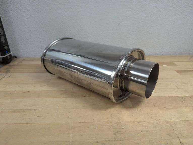 Quiet resonator to Dampen Exhaust Flow | Open Box - Rio Grande Trade