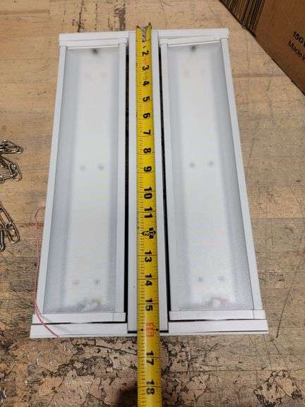 SKU - Linear LED Light Fixture, 5ct, Chain Hangers for High Ceilings ...