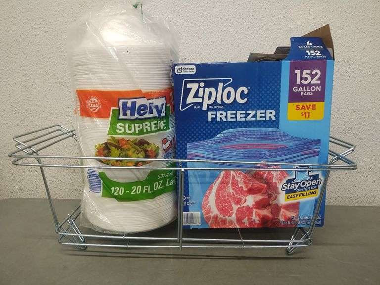 MEMBER'S MARK Chafing Strand Wire Rack 2Pk. / HEFTY Bowls 120 Ct ...