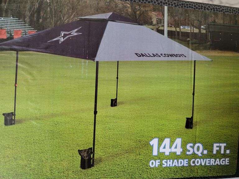 NFL - Cowboys 12' x 12' Canopy w/ Fully Open Air Vent & Shade Coverage ...