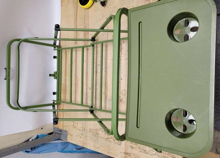 ICHUVO Wagon w/ Table 400L - Green | Open Box | (See Condition Notes ...