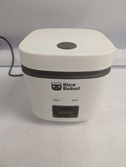 RICE ROBOT Personal Rice Cooker - White | Open Box | (See Condition ...