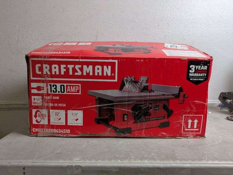 Craftman 13AMP Table Saw | Damaged | (See Condition Notes) - Rio Grande ...