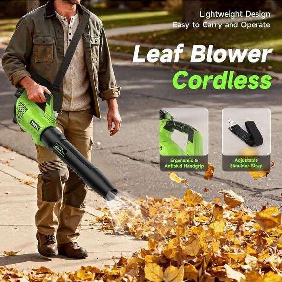 MAXLANDER Cordless Leaf Blower | Open Box | (See Condition Notes) - Rio ...