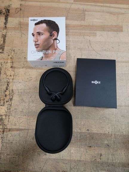 SHOKZ - Open Run Pro Bluetooth Earphones, Black w/ Carry Case | Open ...
