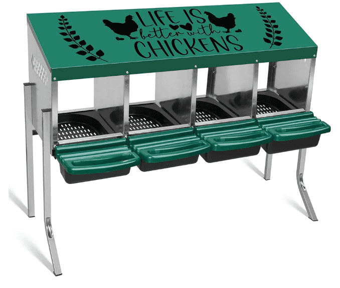 TGEYD Chicken Nesting Box, 4 Holes | Open Box | (See Condition Notes ...