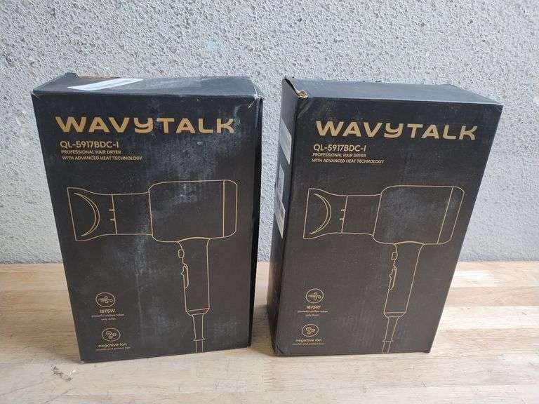 WAVYTALK Professional Hair Dryer W/Advanced Heat Technology, Set of 2 ...