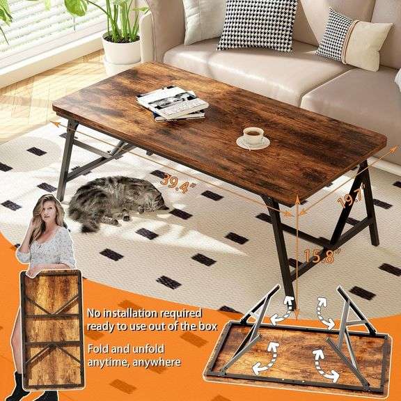 Folding Coffee Table | Like New | (See Condition Notes) - Rio Grande Trade