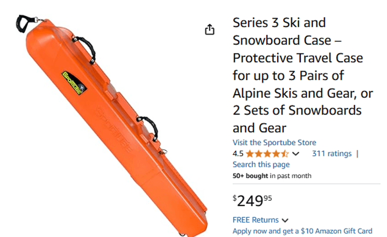 Series 3 Ski and Snowboard Case/ Protective Travel Case | Open Box ...