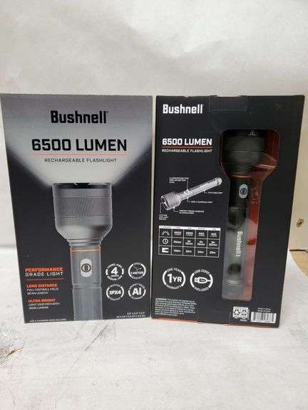 Bushnell 6500 Lumen Rechargeable Flashlight Bundle | Open Box - Rio ...