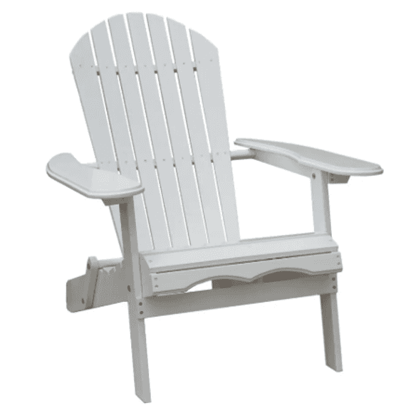 Northbeam Outdoor Garden Portable Foldable Wooden Adirondack Deck Chair ...
