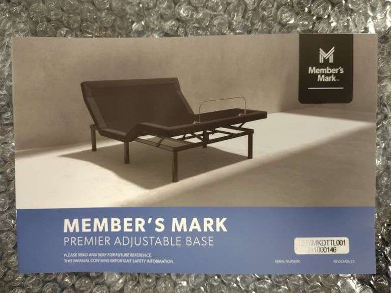Member's Mark Premier Adjustable Mattress Base with Remote | Like New ...