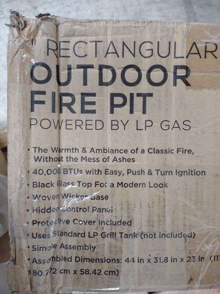 Endless Summer Rectangular Outdoor Fire Pit. | Like New | (See ...