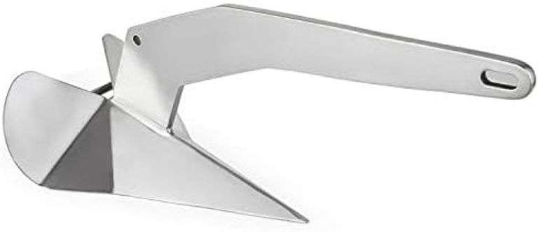 ISURE MARINE Stainless Steel Delta/Wing Style Boat Anchor (17.5 lbs ...