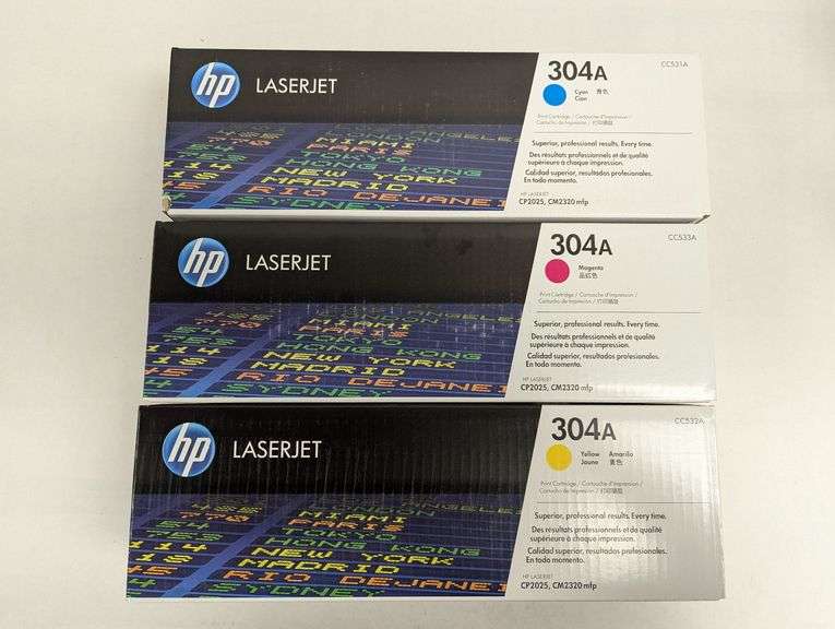 HP LASERJET 304A Printer Ink (Magenta, Cyan, Yellow) | Open Box | (See ...