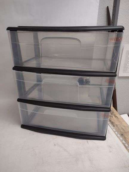 HOMZ 3 Drawer Plastic Storage Organizer Cart With Removable Wheels ...