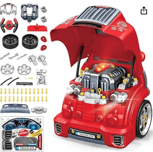 Interactive Truck Engine Toy with Removable Parts | Open Box | (See ...