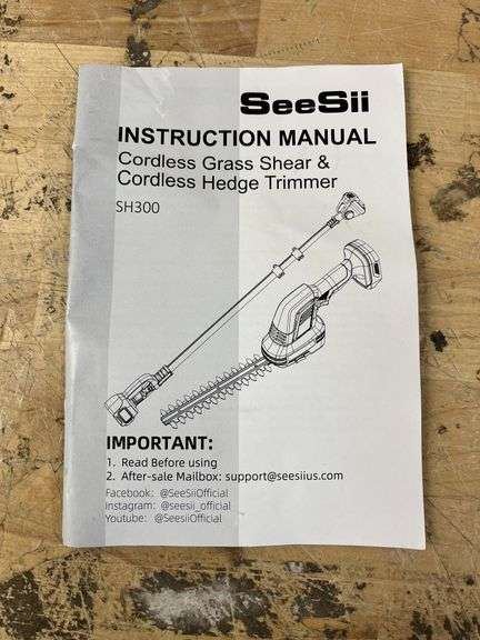 SEESIL Cordless Grass Sheer & Hedge Trimmer | Open Box - Rio Grande Trade