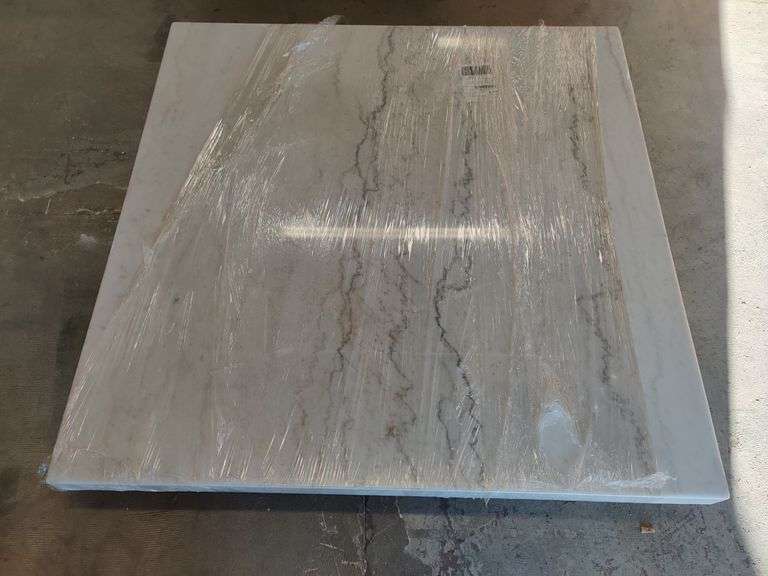 Square Marble Table Top, 54" x 54", Base Not Included | Open Box | (See ...