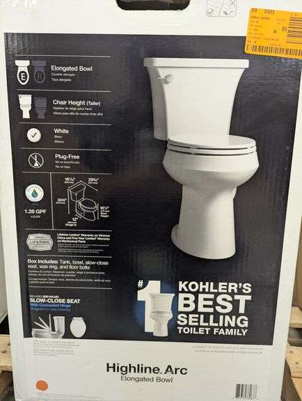 Highline Arc 12 in. Rough In 2-Piece 1.28 GFP Single Flush Round Chair ...