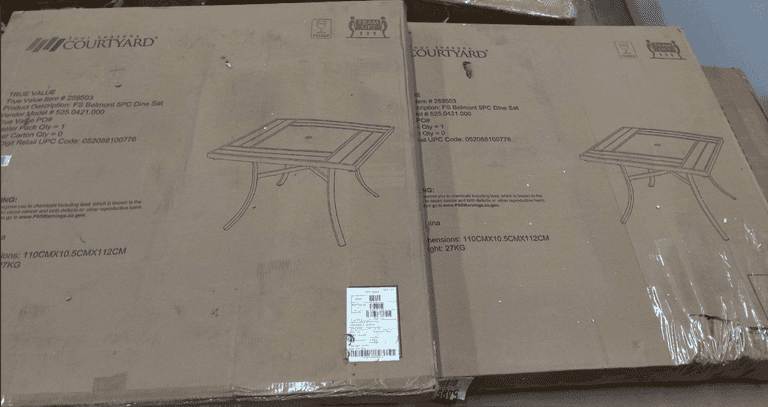 Four Seasons Courtyard Patio Table Set | Open Box | (See Condition ...
