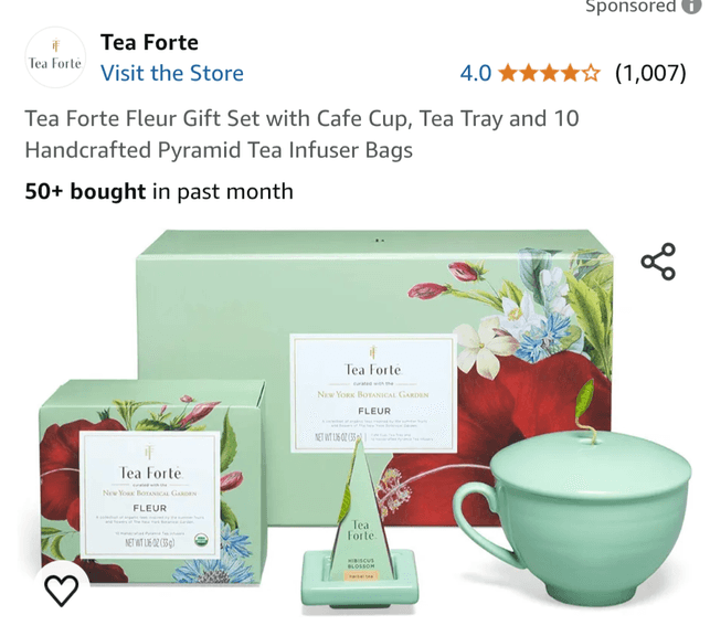 Tea Forte Fleur Tea Cup Set | Open Box | (See Condition Notes) - Rio ...