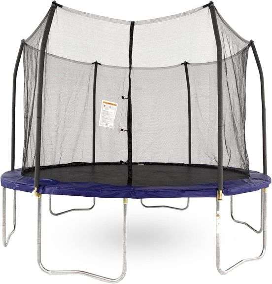 Skywalker Trampolines 12-Feet Round Trampoline and Enclosure | Open Box ...