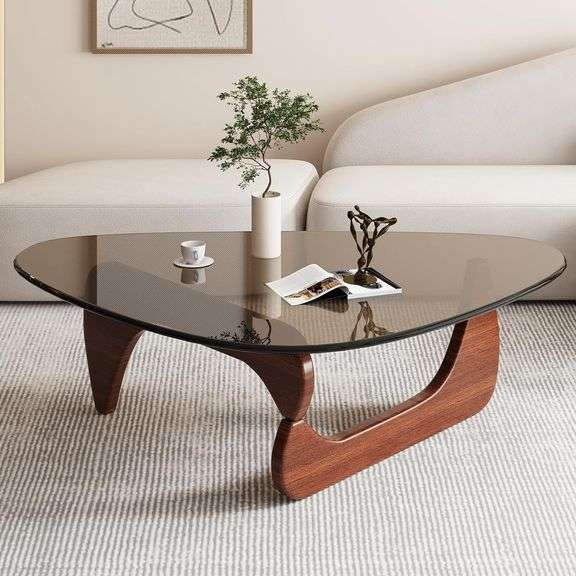 Triangle Coffee Table in Walnut | Like New - Rio Grande Trade