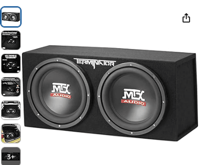 MTX Terminator Dual 12-Inch Subwoofers with Loaded Enclosure | Like New ...