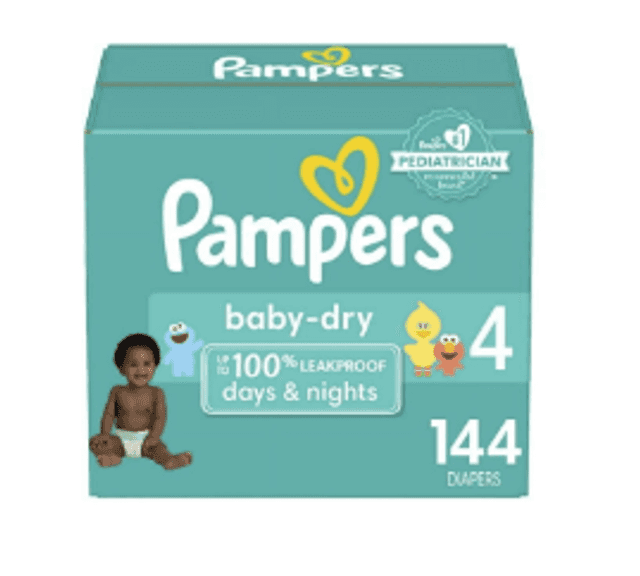 Pampers Baby-Dry Diapers Size 4, 144 Count | Open Box - Rio Grande Trade