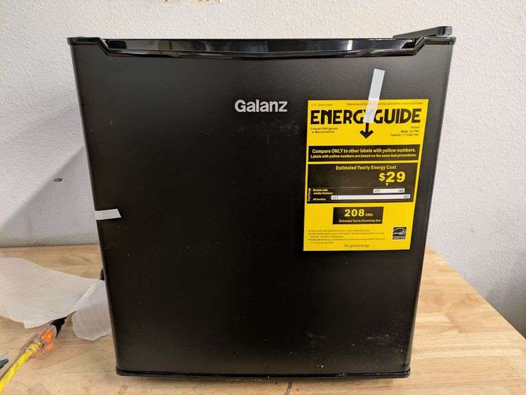 Galanz 1.7 Cu ft Single Door Mini Fridge GL17BK | Open Box | (See ...