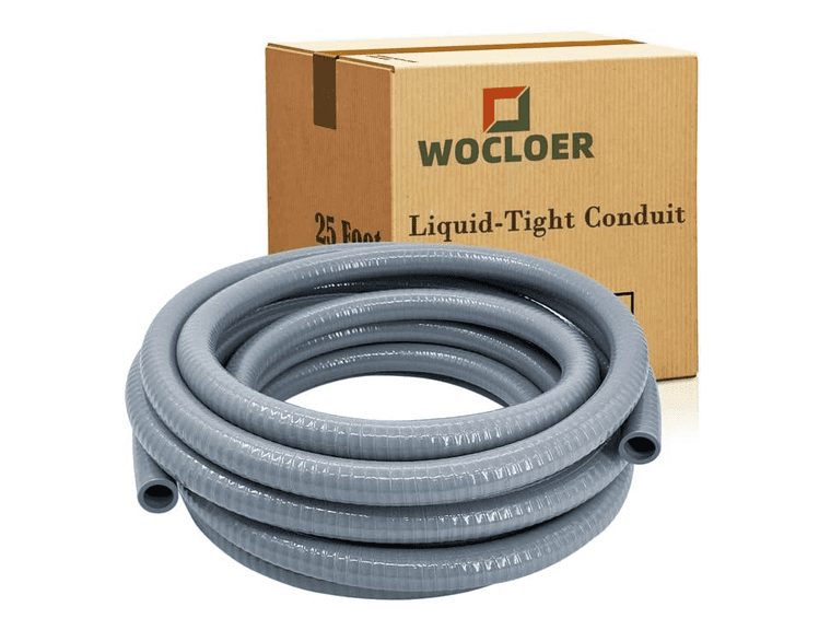 Wocloer PVC Liquid-Tight Conduit - 2 Inch 25 Foot | Open Box | (See ...