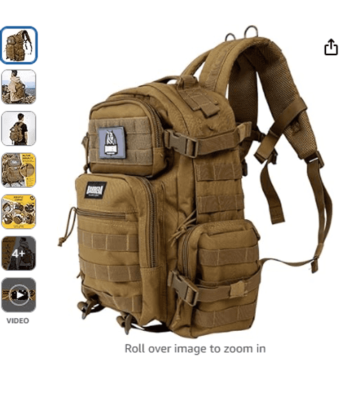 BARRERA warriors-Tactical Backpack 25l.-Military Gear- Small travel ...