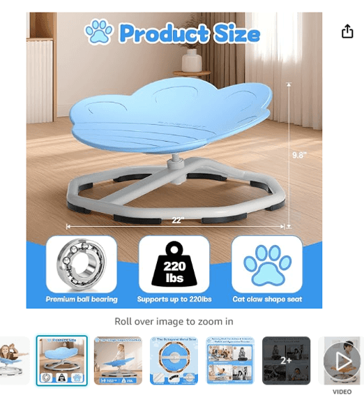 Cat Paw Spinning Chair | Like New | (See Condition Notes) - Rio Grande ...