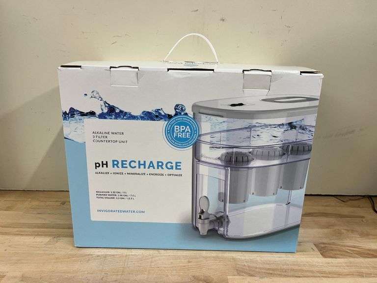 pH Recharge 3F Alkaline Water 3-FIlter Countertop Unit | Open Box ...