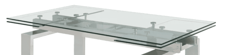 Extendable Glass Dining Table Top | Open Box | (See Condition Notes ...
