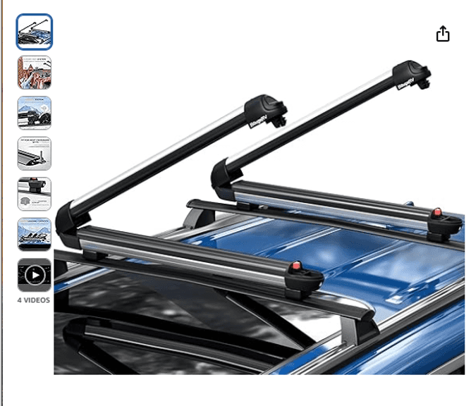 BougeRV Lockable Ski & Snowboard Racks for Car | Like New - Rio Grande ...