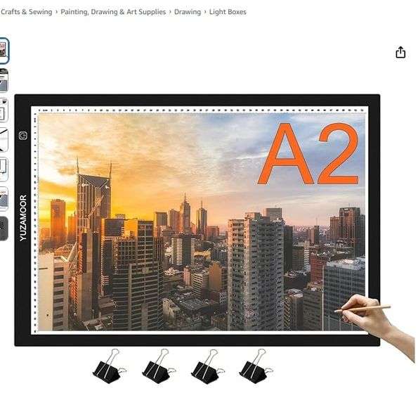 A2 Extra Large Tracing LED Light Pad Kits for Diamond Art, Sketching ...