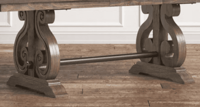 Brushed Oak Table Base | Open Box | (See Condition Notes) - Rio Grande ...