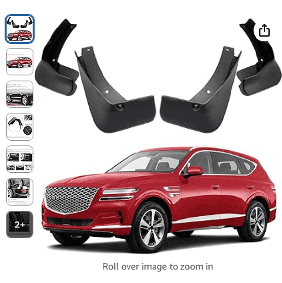 Mudguards Mud Flaps Compatible w/ 2021-2024 Genesis GV80 SUV | Open Box ...