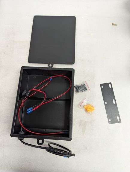 Steel Battery Box For Gate Opener Holds 2 12V 7AH Lead Acid Batteries ...
