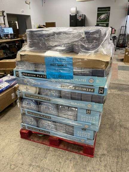 MEMBER'S MARK Premium Paper Plates Bulk Pallet, ~168 Packages of 85 ...