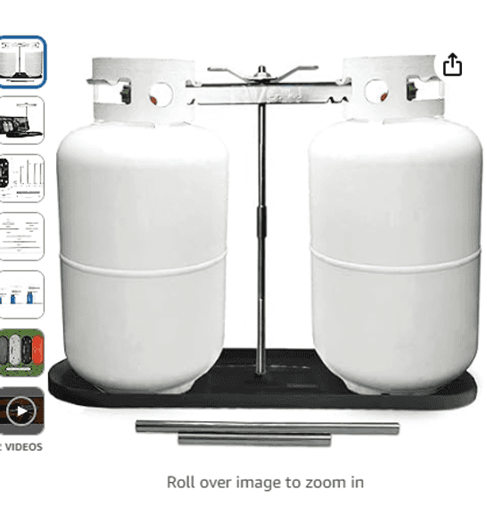 RV Dual Propane Tank Mounting Rack | Open Box | (See Condition Notes ...
