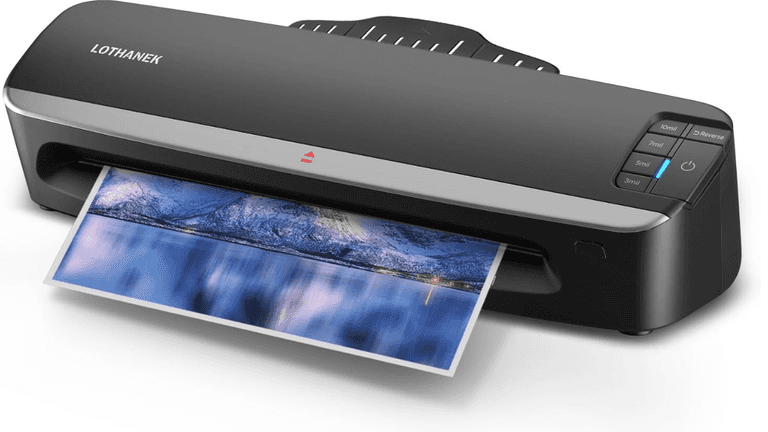 13" 4-Roller Commercial Laminator Machine, 3-10 Mil 60-Second Warm-up ...