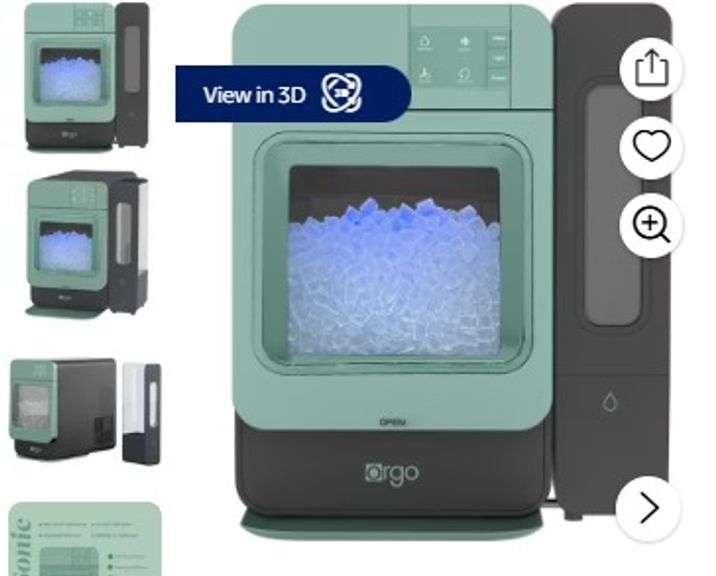 Orgo Sonic Countertop Ice Maker 33 lbs “Capacity” Nugget Ice Maker ...