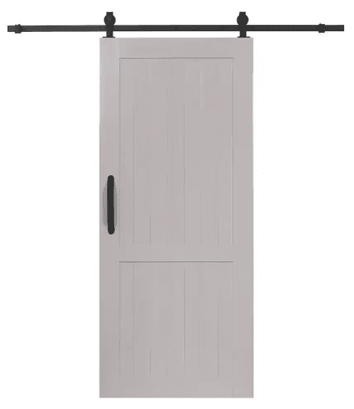 Pinecroft 36 in. x 84 in. Millbrooke Barley H Style PVC Vinyl Barn Door ...