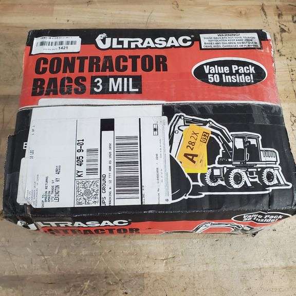 Ultrasac Contractor Bags 50 Count | Like New - Rio Grande Trade