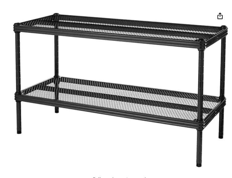 Design Ideas MeshWorks, 2-Tier Steel Shelving Rack | Open Box | (See ...