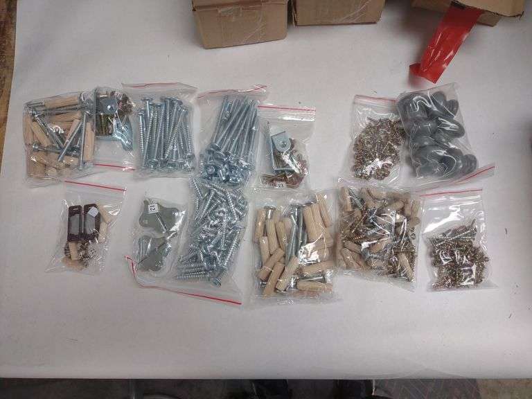 Hardware Boxes - Screws, Dowels, etc. [lot of 7] | Open Box | (See ...